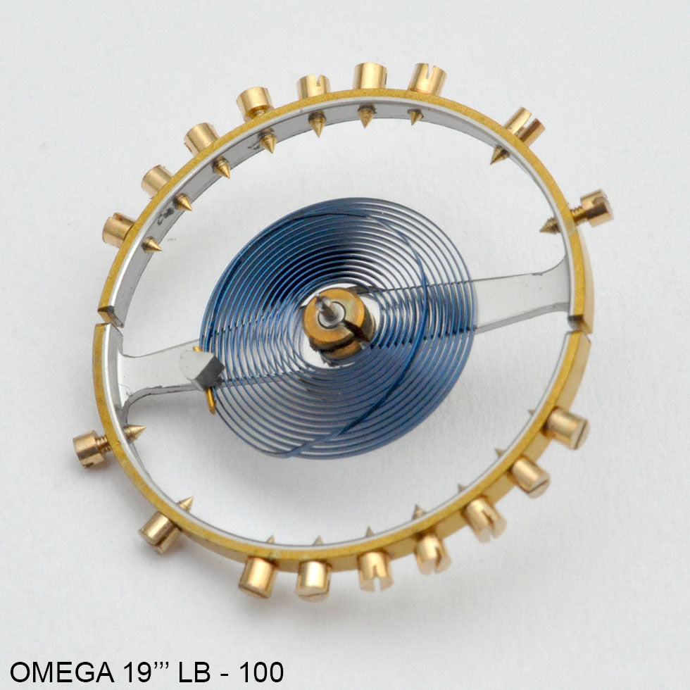 Omega 19'''LOB, Balance, complete, No: 100 – urdelar.se