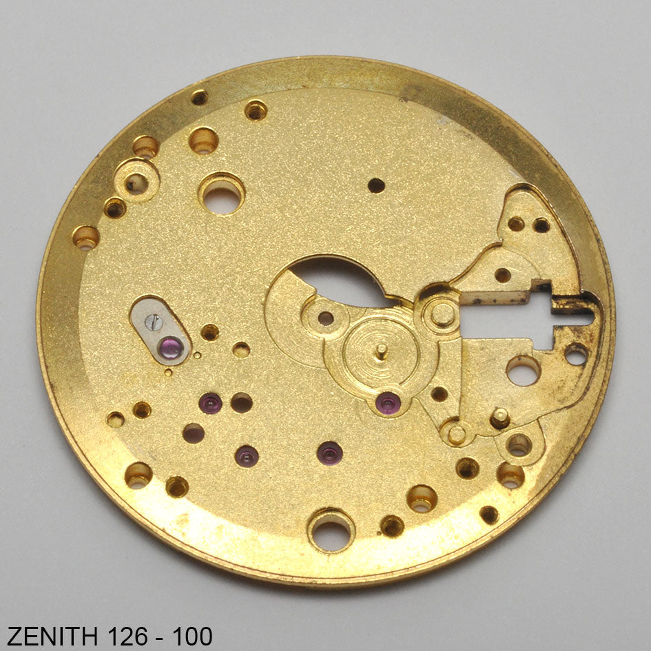Zenith 126, Main plate, no: 100 – urdelar.se